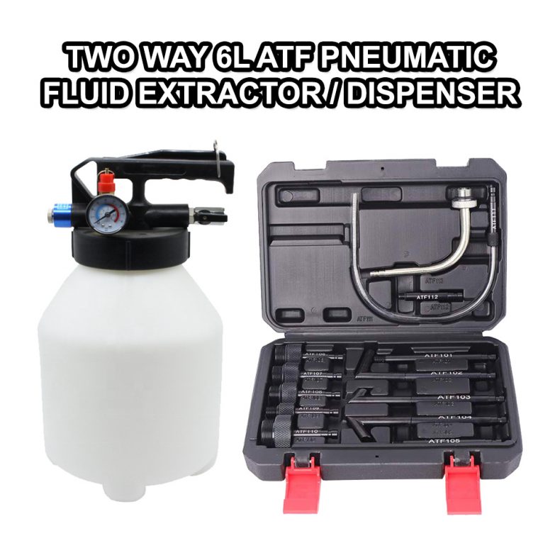 2 Way 6L ATF Pneumatic Fluid Extractor Dispenser Automatic Transmission ...
