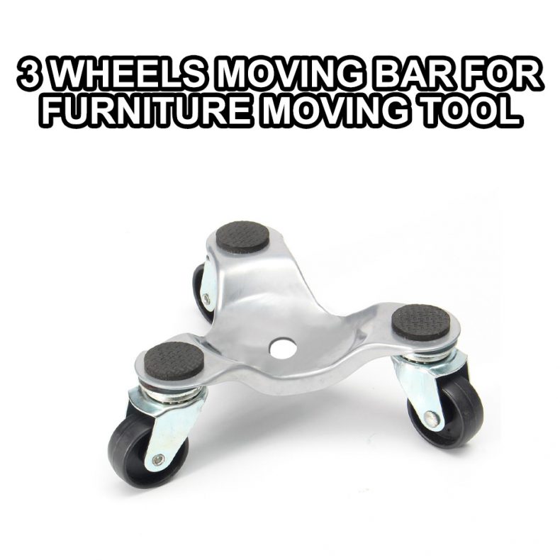 3 Wheel Wheeled Moving Castor Dolly Heavy Appliance Furniture Movers ...