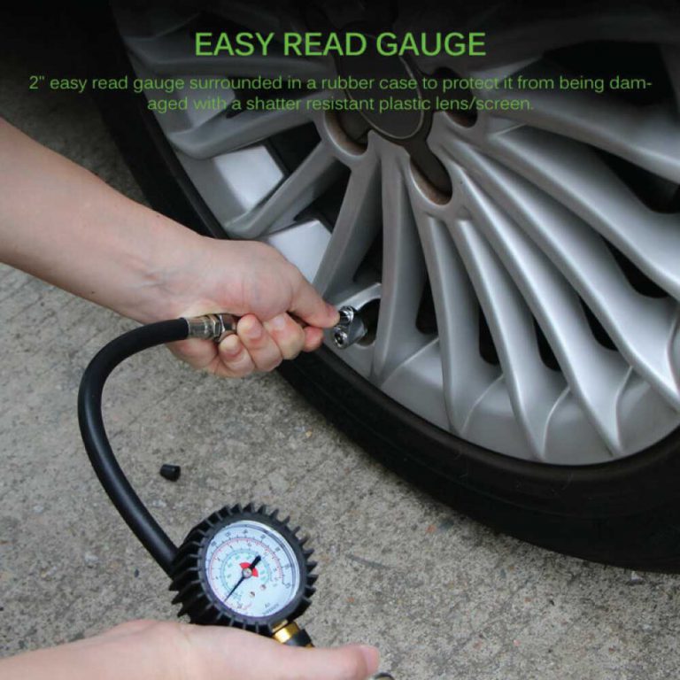 220PSI Car Bike Tire Air Filler Inflator Tire Pressure Gauge Compressor ...