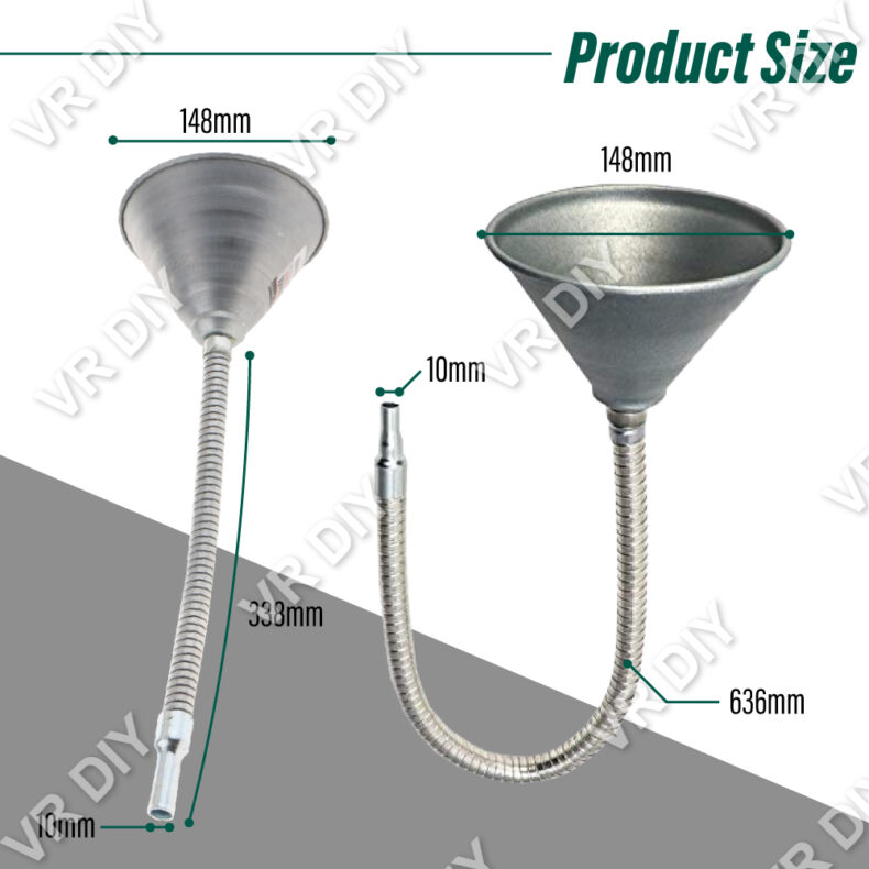 Automotive Car Oil Filter Funnel Flexible Iron Diesel Universal Funnel ...