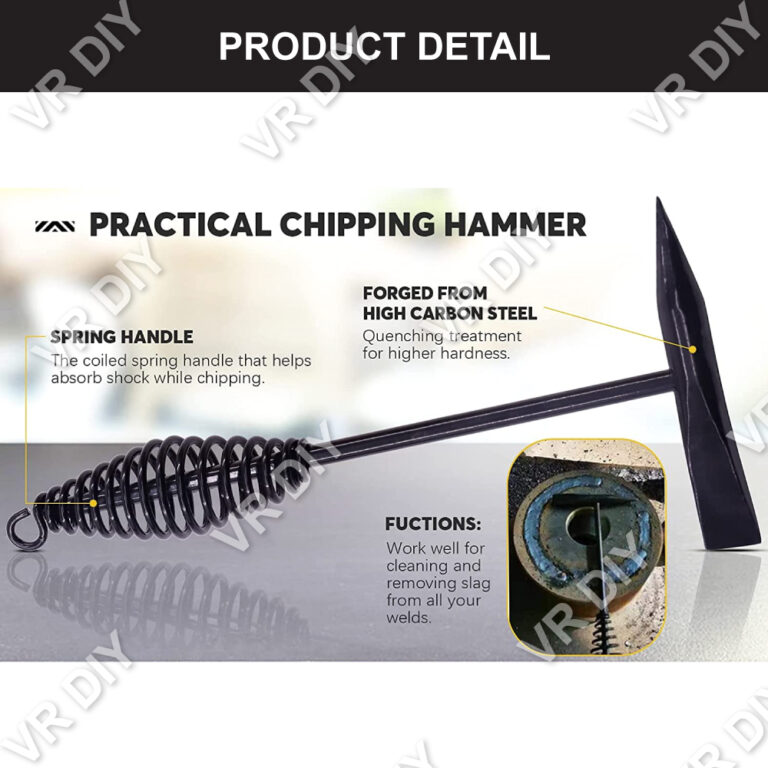 500G Slag Chipping Hammer with Spring Handle for Welding – VR DIY