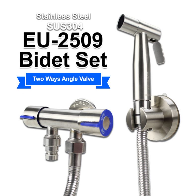 EU-2509 Two Way Tap Bidet Spray Holder with HAND SPRAY BIDET AND HOSE ...