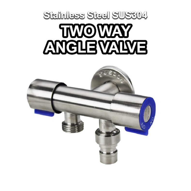 EU-2506 One In Two Out Two Ways Angle Valve Two with Double Outlet ...