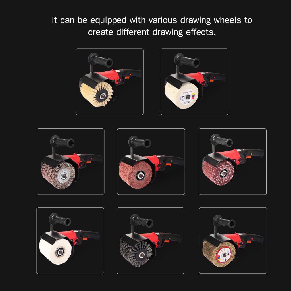 220V 1400W Electric Burnishing Polishing Machine for Metal Stainless ...