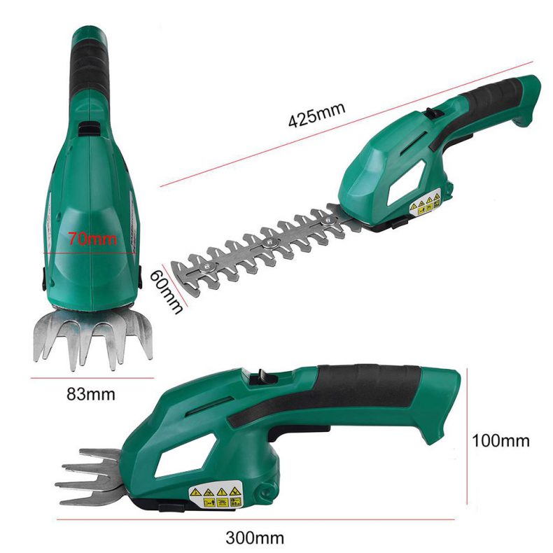 Grass Cutter and Branch Trimmer Cordless 2 in 1 Cordless Electric Grass ...