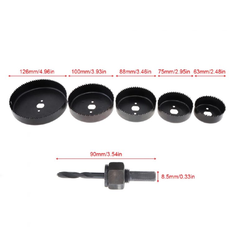 EPICA Star 8PCS Hole Saw Set Diameter Cup Hole Saw Kit Hand Tools Down ...