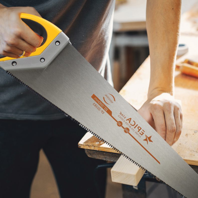 EPICA Star Hand Saw 20″ Wood Handsaw Logging Manual Woodworking – VR DIY