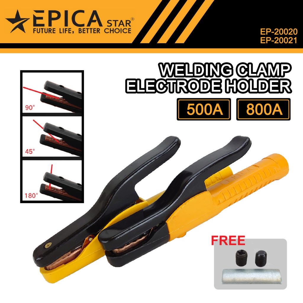 EPICA STAR Welding Clamp Electrode Holder 500A/800A Insulated Copper ...