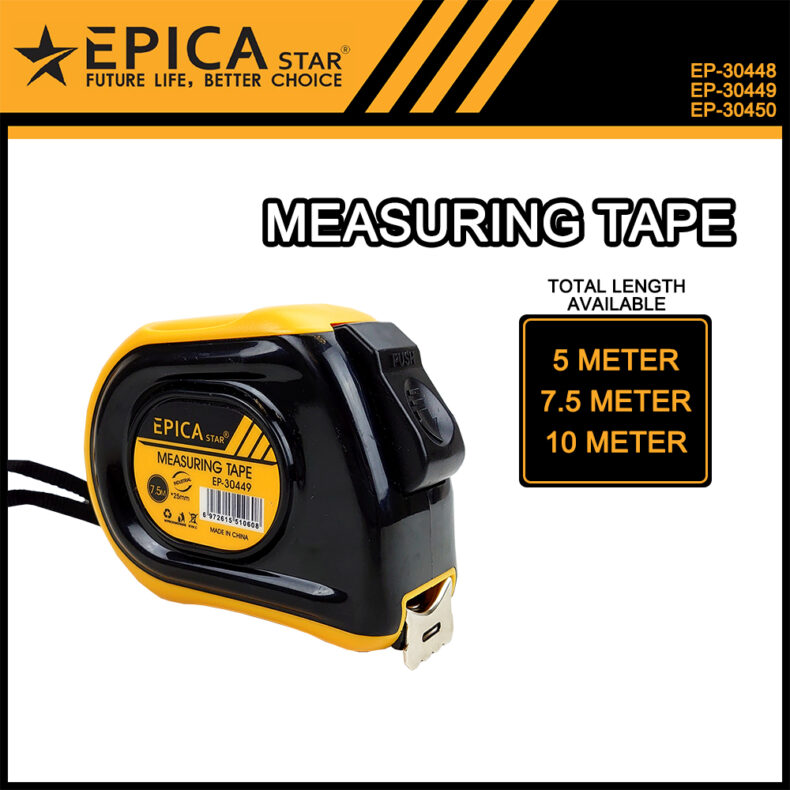 EPICA STAR Measuring Tape 5Meter/7.5Meter/10Meter Metric Inch Ft ...