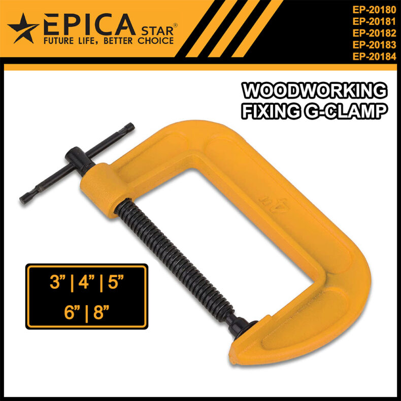 EPICA STAR G Clamps Woodworking Fixing 3″ / 4″ / 5″ / 6″ / 8″ Carpenter ...