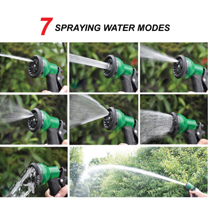 EPICA STAR EP-60632 Flexible Expandable Eva Coil Garden Hose Set 7.5M ...
