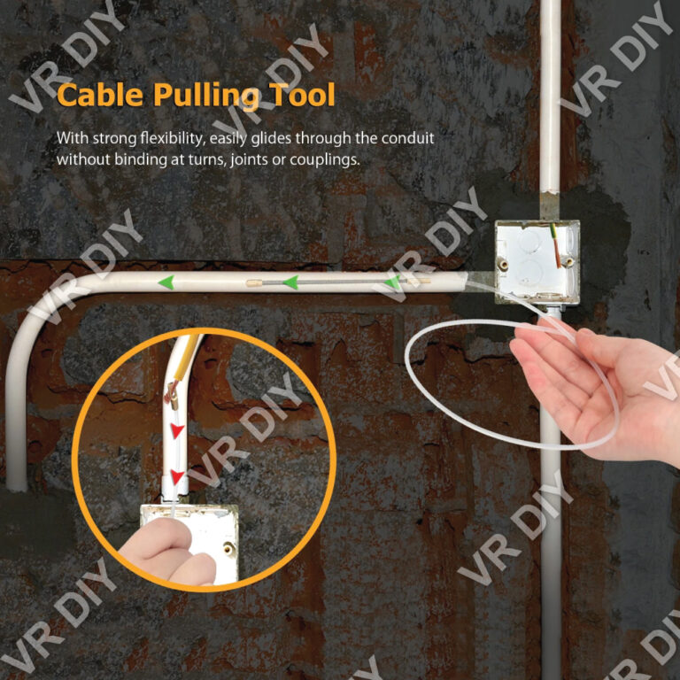 15M PVC Wire Puller 15meter Electrical Cable Puller Reel Puller Metal ...