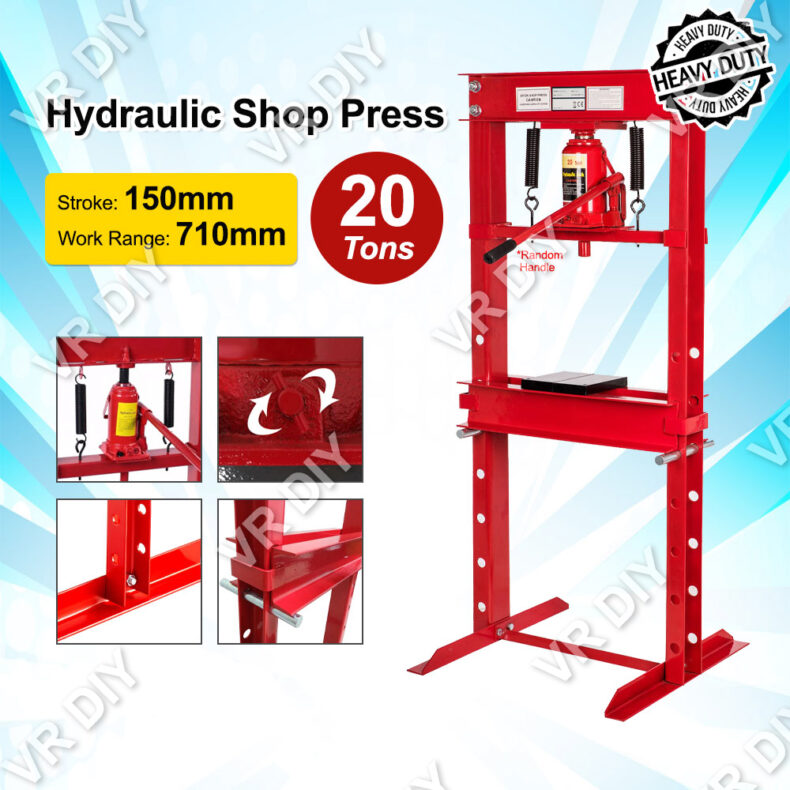 20 Tons Hydraulic Shop Press Lever Machine Disassembly Fix Car Manual ...