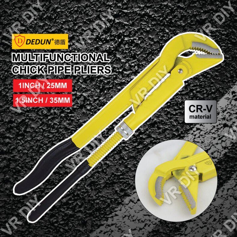 DEDUN Multifunctional Chick Pipe Pliers 1inch / 1.5inch Installation ...