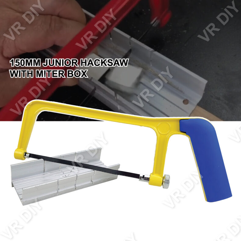 Junior Hacksaw With Miter Box 150mm Mini Hack Saw Cutting Grip Backsaw ...