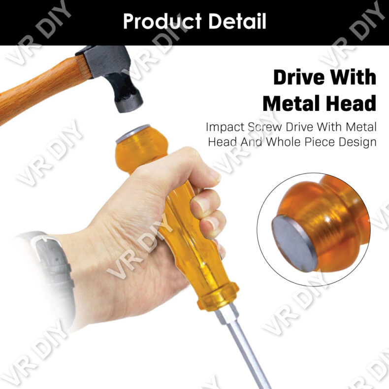 Navato Impact Magnetized Tip Screwdriver Heavy Duty Phillips Slotted ...