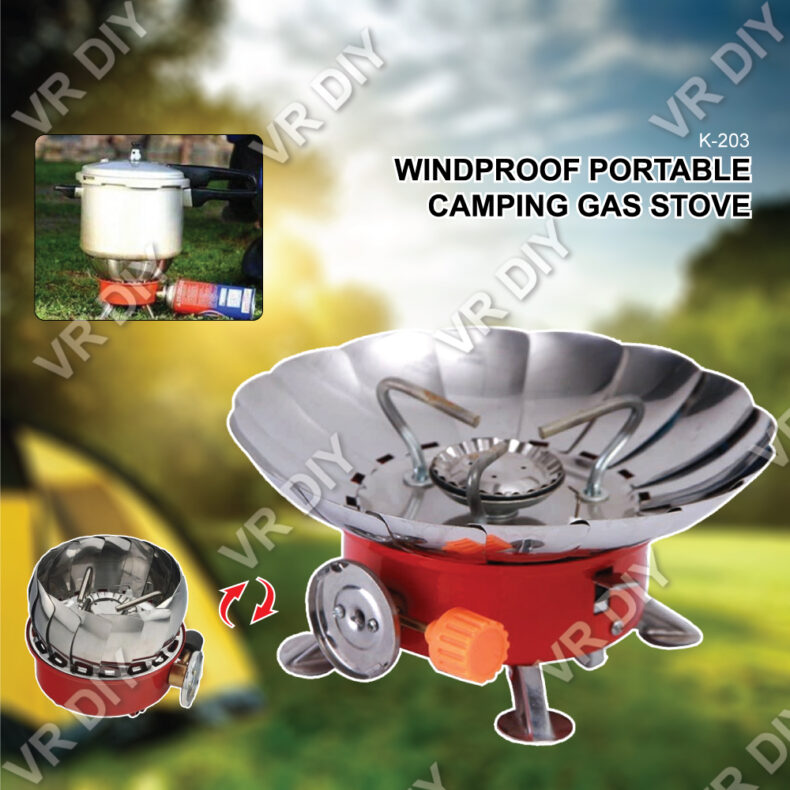 K-202 K-203 Portable Card Type Stove Gas-Powered Outdoor Camping Hiking ...