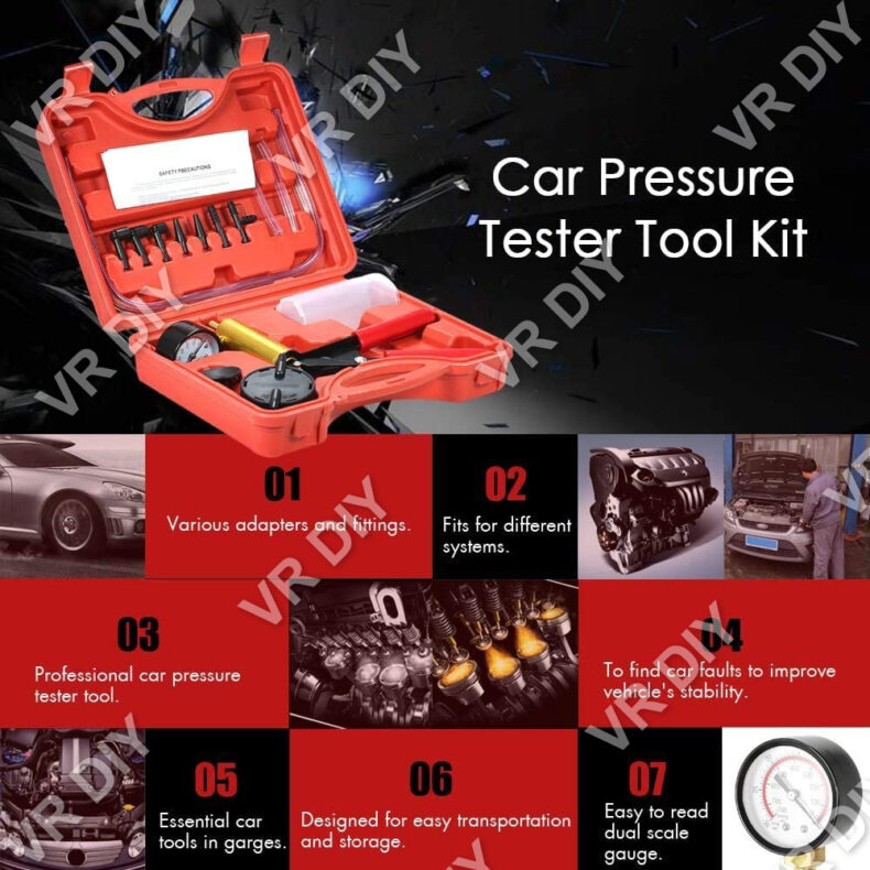 Automotive Brake Fluid Bleeder Oil Change Hand Held Vacuum Pistol Pump ...