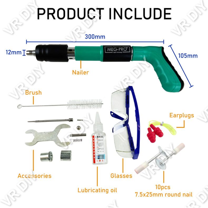 MEG-PRO Mini Manual Steel Rivet Nail Gun Tufting Gun 7.5mm MEG753 Low ...
