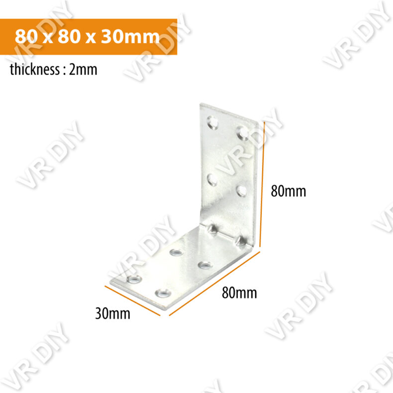 Multifunctional Angle Bracket 50mm/80mm/100mm Furniture Use L-Bracket ...