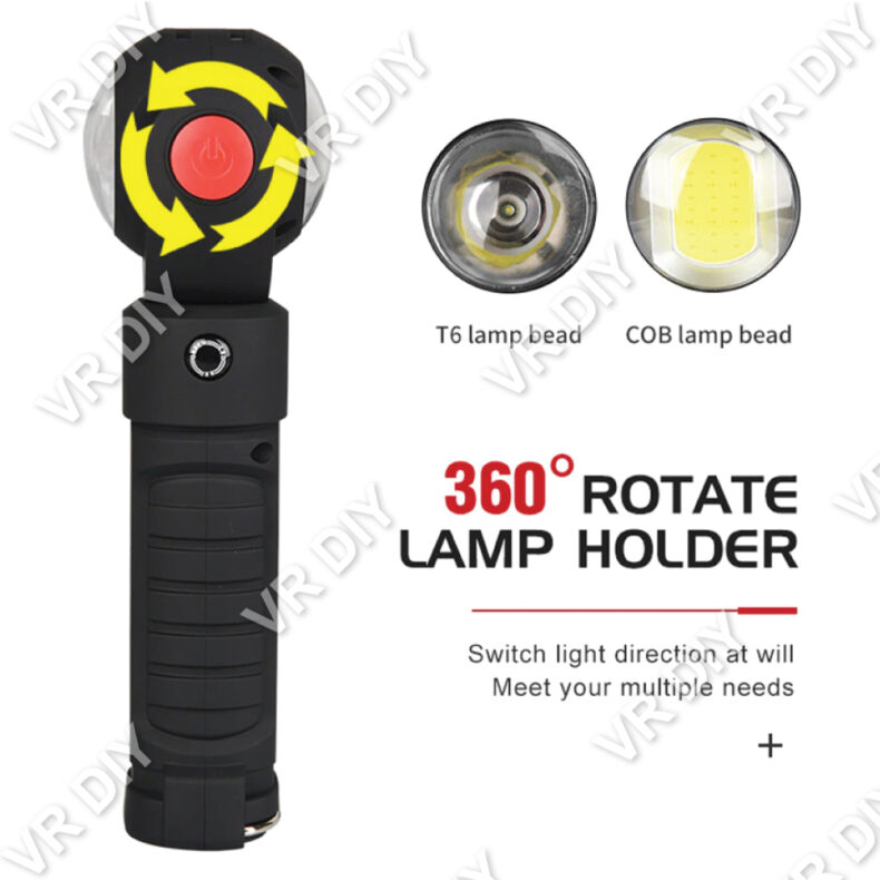 Emergency Inspection Light Rotatable Lamp Head Outdoor 360degree ...