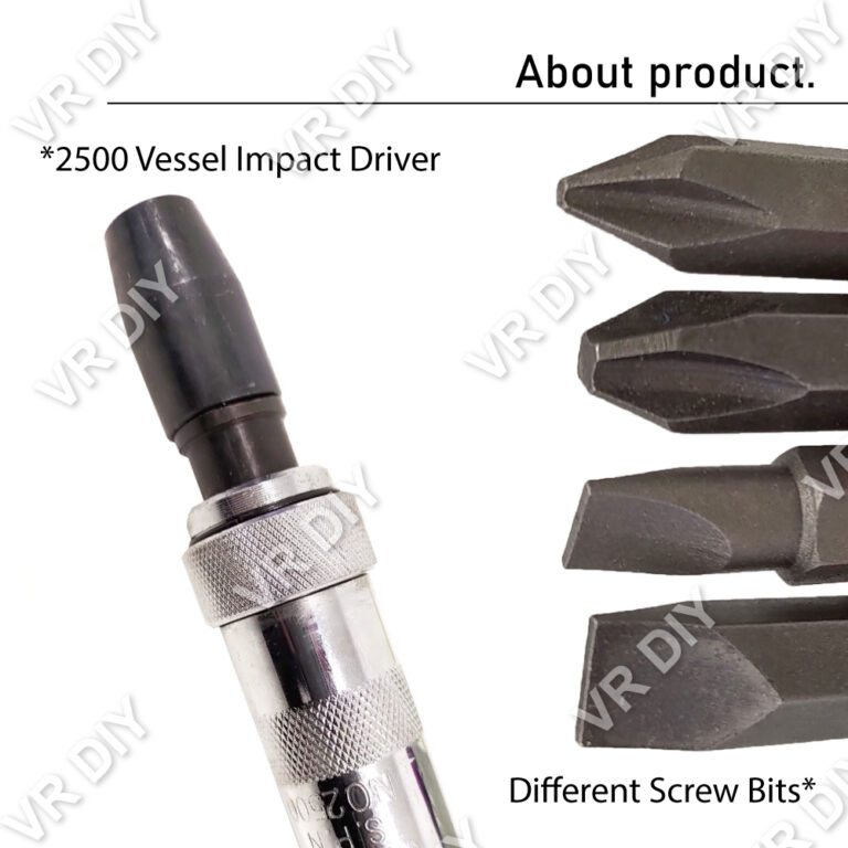 Vessel Impact Driver With 4 Bits Screw Loosening Tool Set Heavy Duty ...
