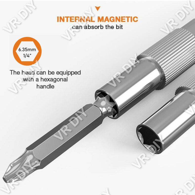 Flexible Drill Bit Shaft Extension 245mm Magnetic Hex Soft Metal ...