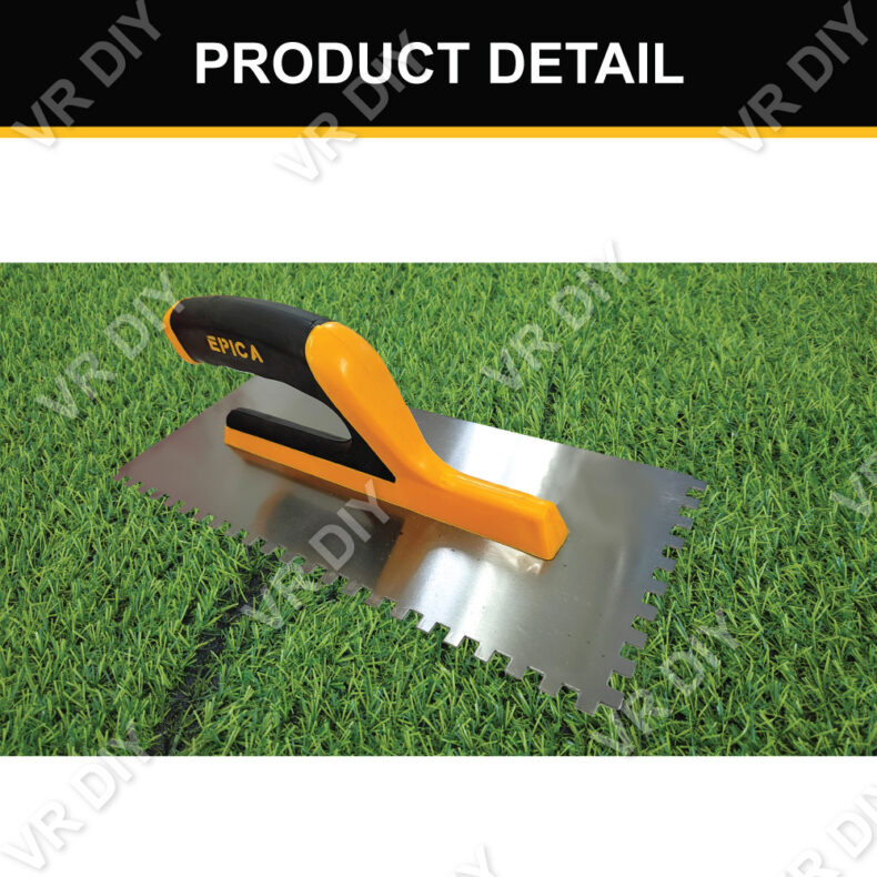 EPICA STAR Plastering Trowel With Square Teeth EP-20107 Wall Floor Tile ...