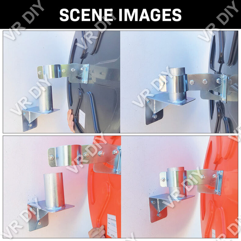 Wall Mounting Bracket For Safety Wide Angle Convex Mirror Wall Clamp ...