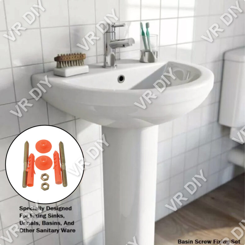 Wash Basin Wall Plug Set Wall-Mounted Basin Fixing Screw Nuts Set ...