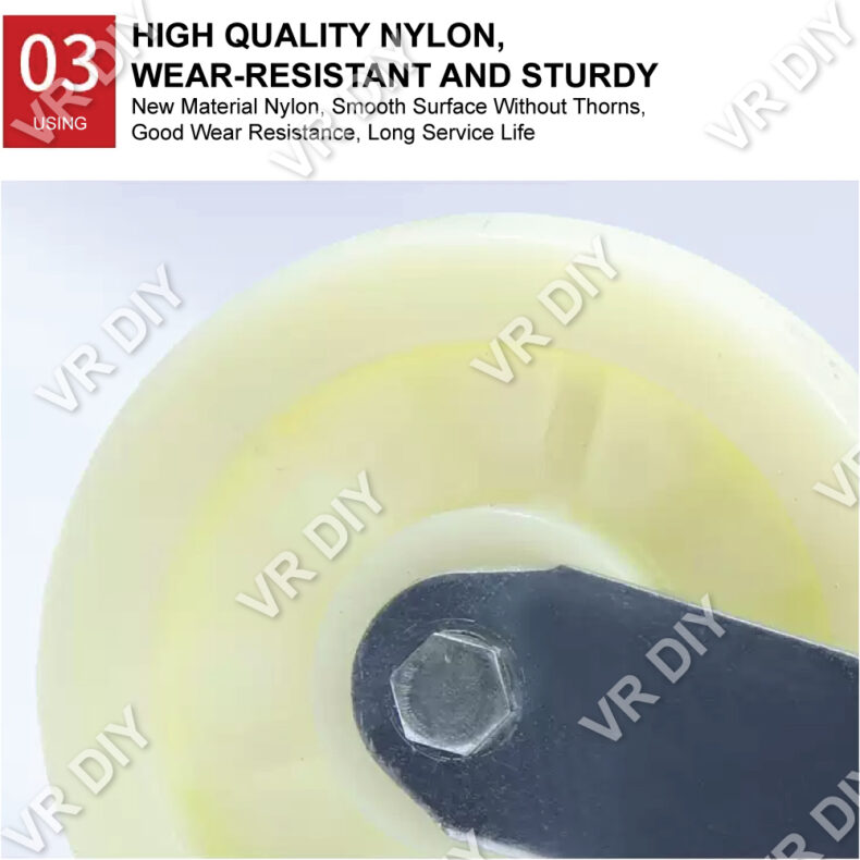 Scaffolding Nylon/Rubber Wheels Casters With Screw Brakes 6Inch/8Inch ...