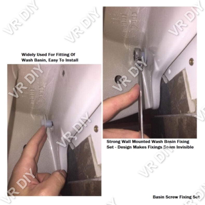 Wash Basin Wall Plug Set Wall-Mounted Basin Fixing Screw Nuts Set ...