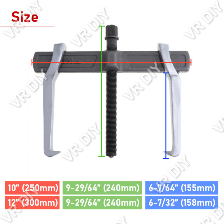 (1pc) 2 Jaw Beam Single Bearing Puller 4/6/8/10/12/14/16/20 Inch Heavy ...