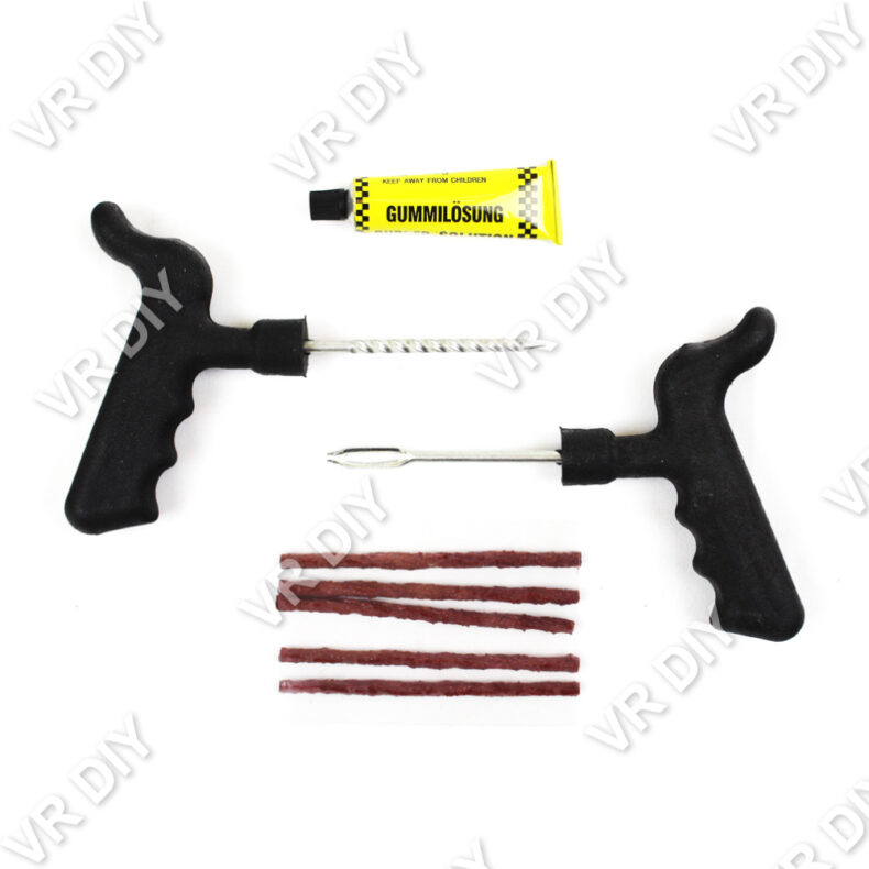 8pcs Emergency Tubeless Car Tyre Tire Puncture Instant Repair Tool Set ...