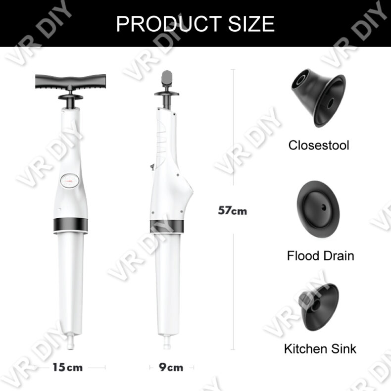 Multifunctional Inflatable Pipe Plunger Air Pressure Pump Clog Remover ...