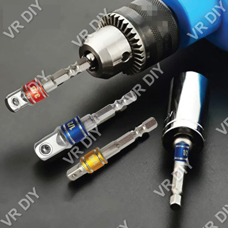 SHILI TOOLS 3pcs Wrench Box Socket Bit Square Nuts Socket 1/4″ Drive ...