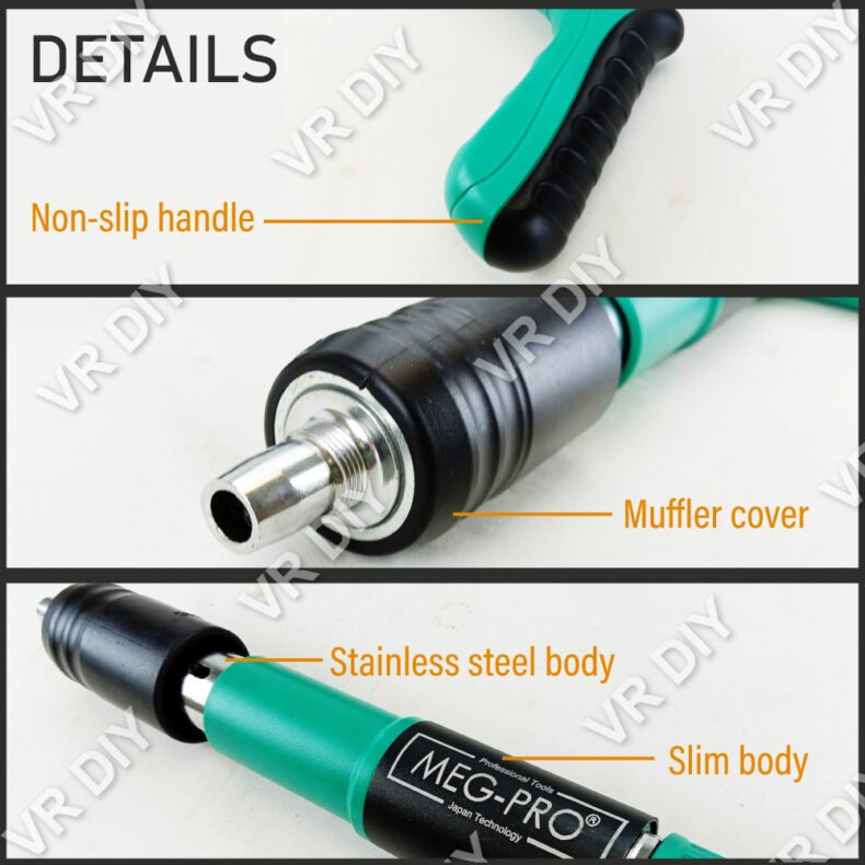 MEG-PRO Mini Manual Steel Rivet Nail Gun Tufting Gun 7.5mm MEG753 Low ...