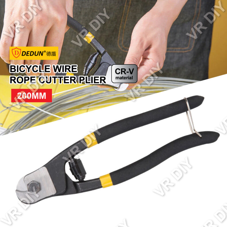 DEDUN Precise Bicycle Wire Rope Cutter Plier 200mm CR-V Durable Cable ...