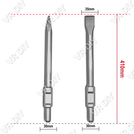 Hexagonal Shank 65A Chisel Flat / Point / Scaling 2″ 3″ 4″ 5″ for ...