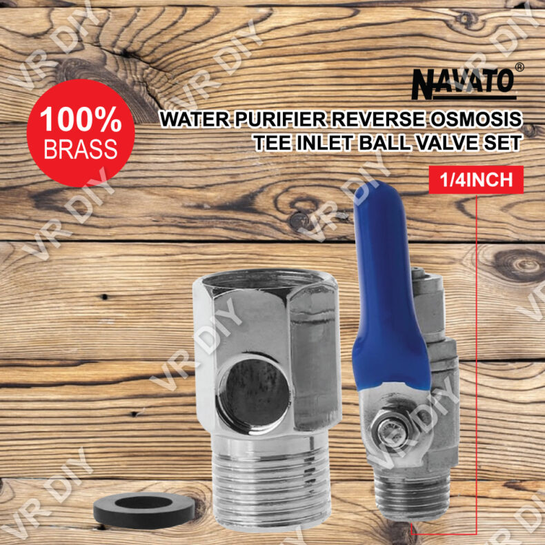 Water Purifier Reverse Osmosis Tee Inlet Ball Valve Set 1/4″ 1/2″ 6mm ...