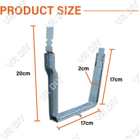 Iron Gutter Adjustable Bracket Rainwater Bracket Metal PVC Gutter ...