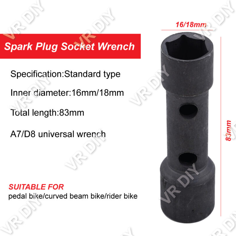 Motorcycle Scooter Double End Ignition Spark Plug 16/18mm Box Spanner ...