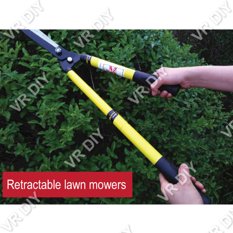 Adjustable Large Garden Hedge Shear Anti-Slip Handle Retractable Grass ...