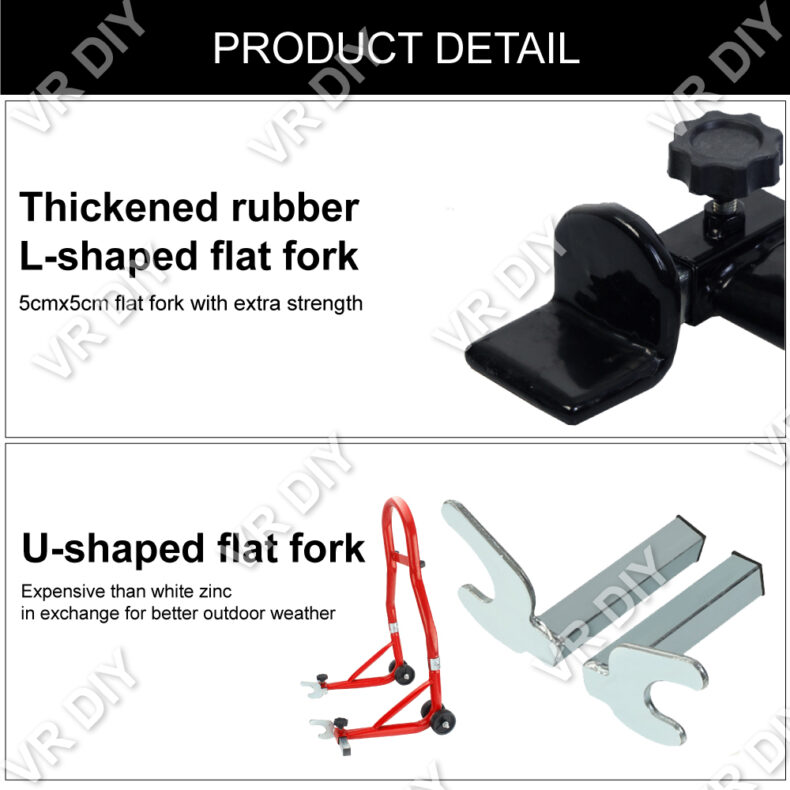 (1Set) Universal Motorcycle Front Rear 2 in 1 Paddock Stand Heavy Duty ...