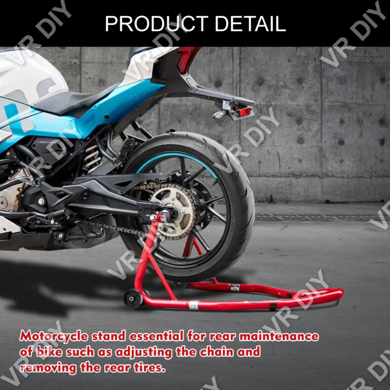 (1Set) Universal Motorcycle Front Rear 2 in 1 Paddock Stand Heavy Duty ...
