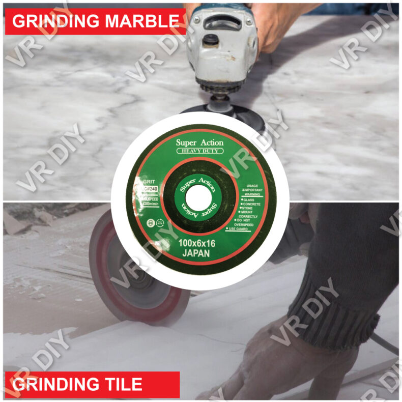 Heavy Duty 4Inch Tile Grinding Disc Marble Tile 100mm Disc 4300rpm (#24 ...
