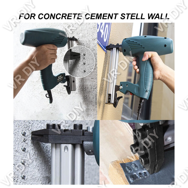 ST25/ST32/ST38/ST50/ST64 ST Concrete Nails 400pcs Pneumatic Air Tacker ...