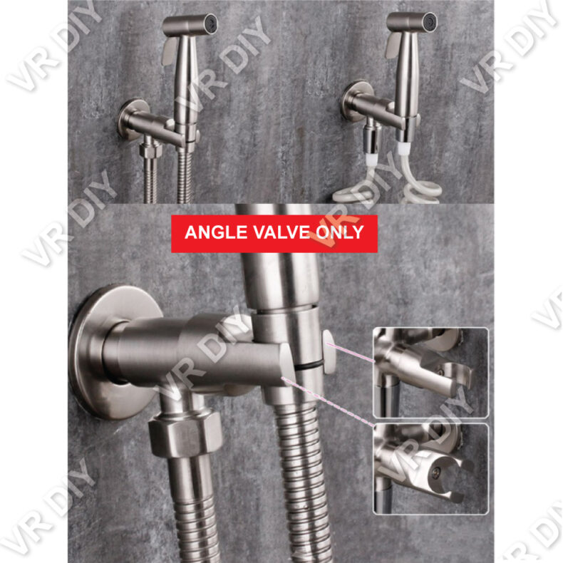 Sofia Angle Valve With Bidet Holder SF220 Brass Cartridge Bathroom Faucet Leakage Resist Simple ...