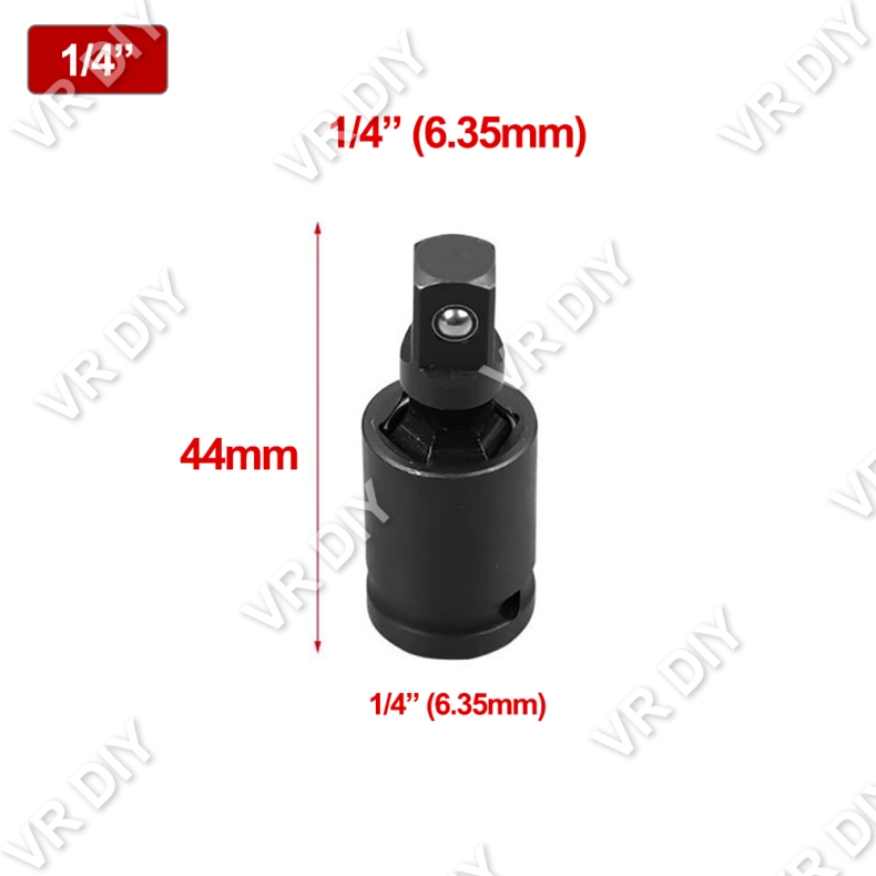 1/4″ 3/8″ 1/2″ Inch Universal Joint Bar Impact Socket Extension Adapter ...