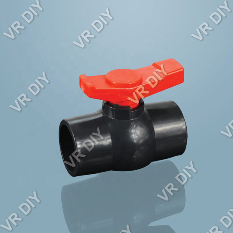 Sowali PVC Ball Valve Heavy Duty With ABS Handle Socket End or Threaded ...
